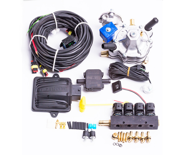 Купить комплект ГБО 4 поколения DIGITRONIC MAXI2 +Tomasetto Alaska +Valtek 3 Ом, 4 цил ...